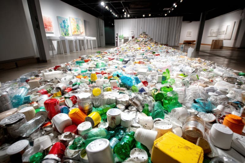 Creative Art Installation Transforms Trash into Captivating Visual ...