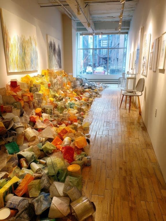 Creative Art Installation Transforms Trash into Striking Visual ...