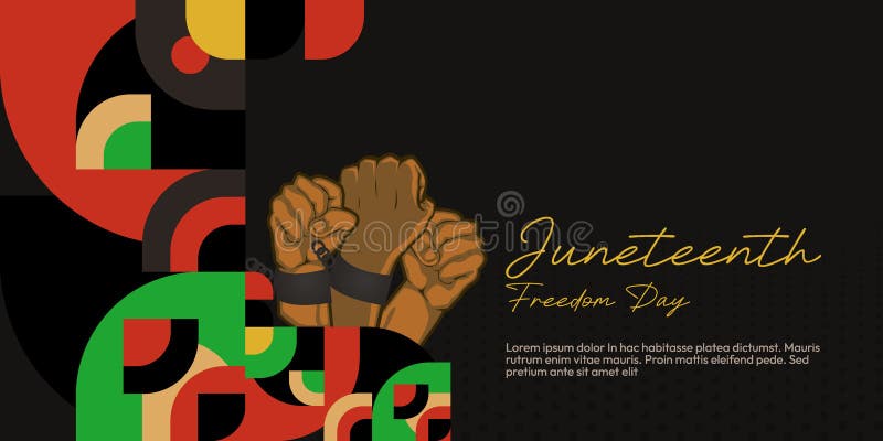 Creative Art for Juneteenth Celebrations Stock Vector - Illustration of ...