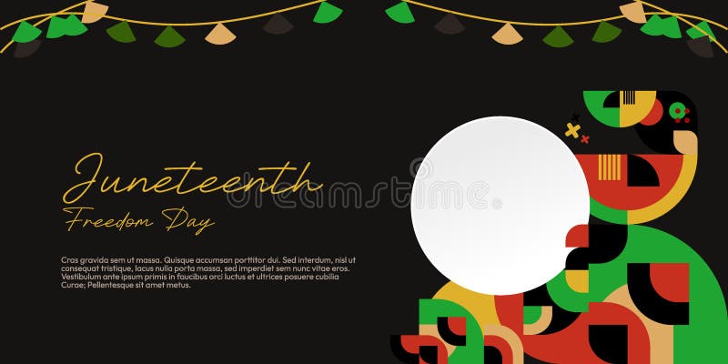 Creative Art for Juneteenth Celebrations Stock Vector - Illustration of ...