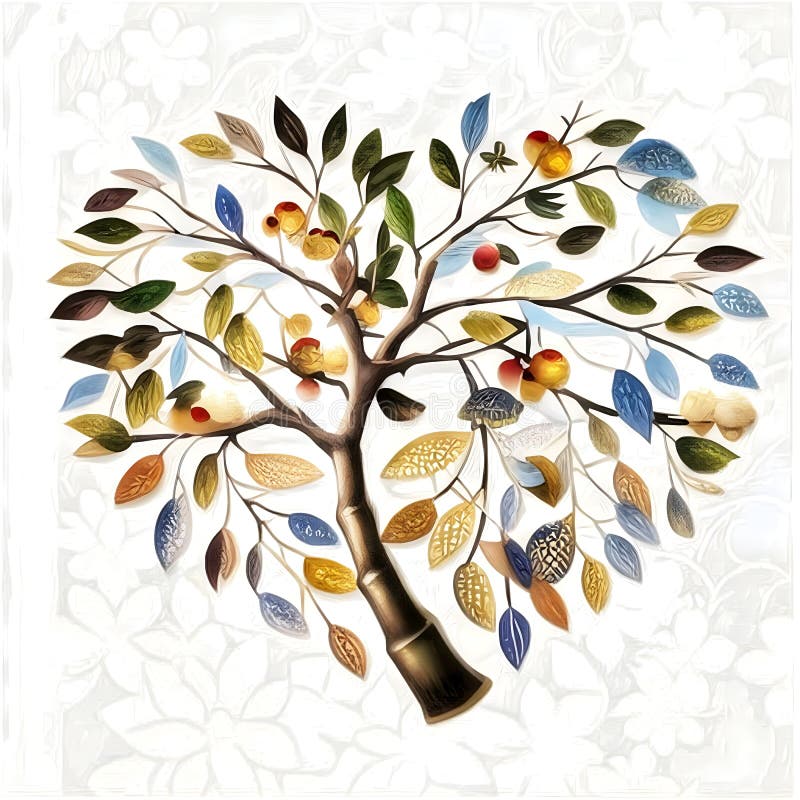 Creative Art, Tree Design, Heart Shape. Beautiful Heart-shaped Tree ...