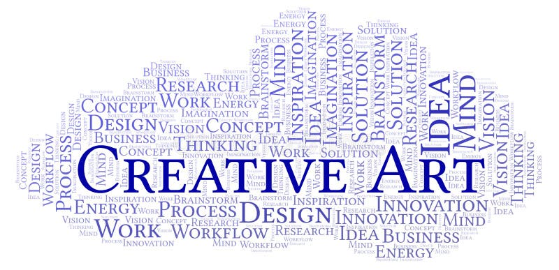 Creative Art Word Cloud, Made with Text only. Stock Illustration ... Creative Art Word Cloud, Made with Text only. Stock Illustration ...