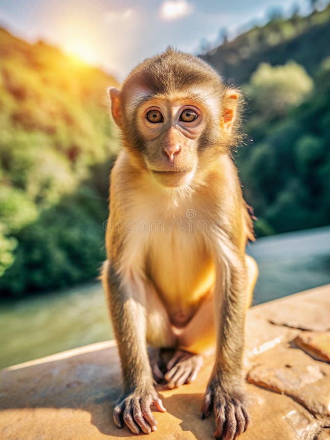 Creative and Artistic Illustration of a Chinese Monkey - 03 Stock ...