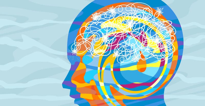 Creative Thinking Aloud Head with Bright Spark Thought Process To Think ...