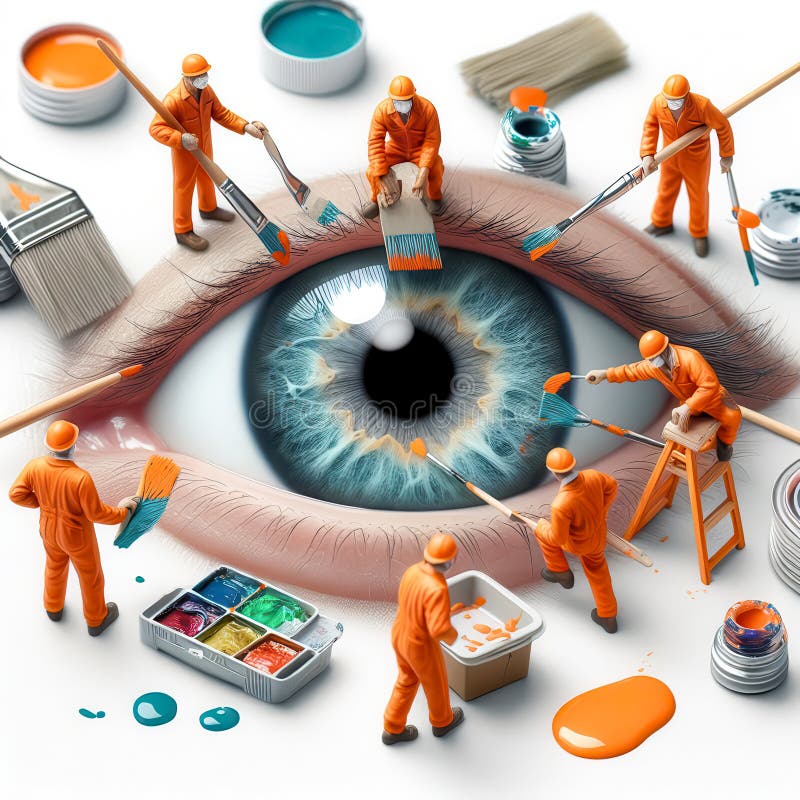 Creative Artists Paint a Giant Eye in a Colorful and Imaginative Visual ...