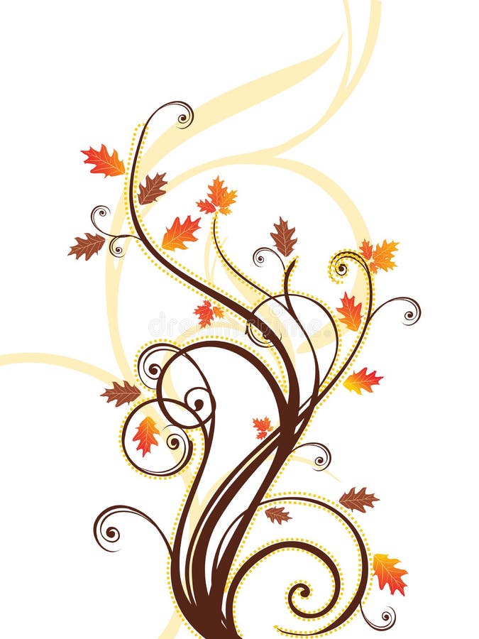 Swirl plant design stock vector. Illustration of line - 19661489