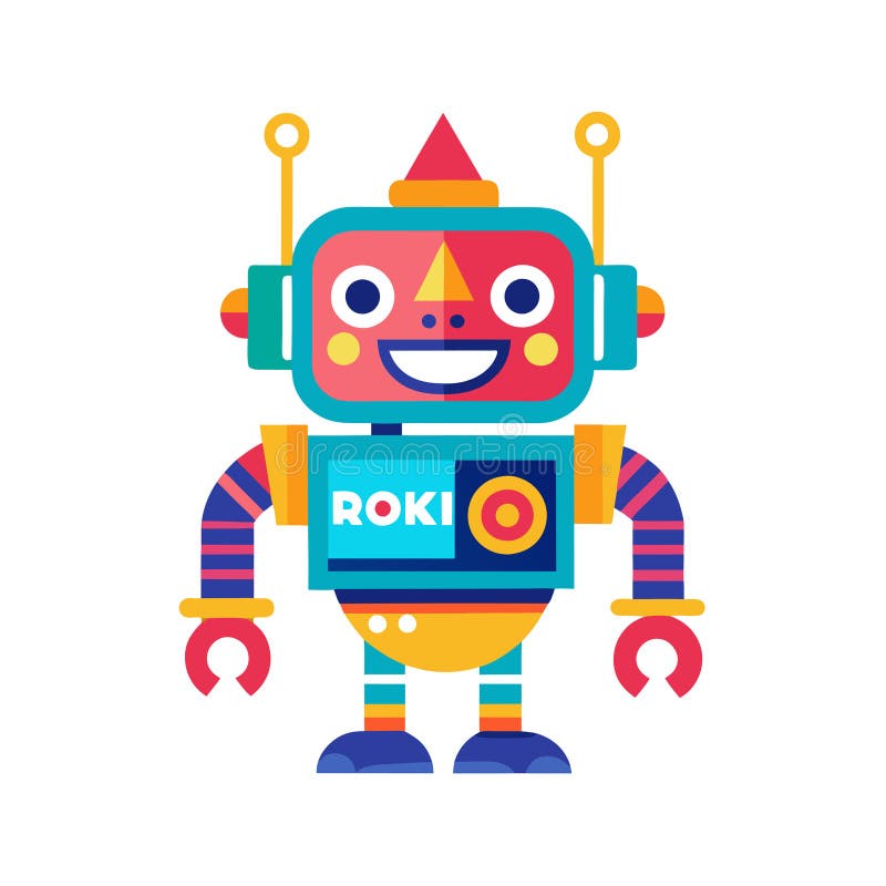 Roko the Radical Robot Creative Artwork Stock Vector - Illustration of ...
