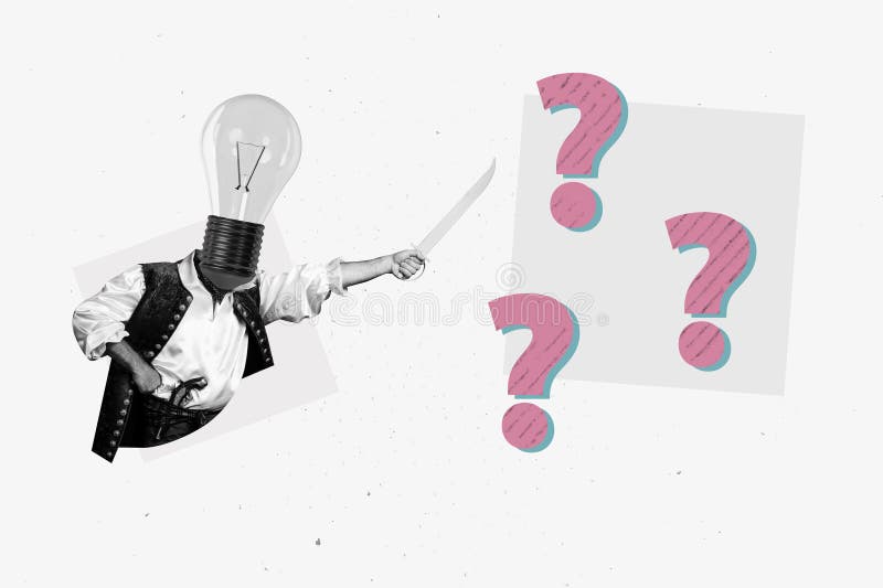 Creative Artwork Template Sketch Image 3D Collage of Mind Challenge ...