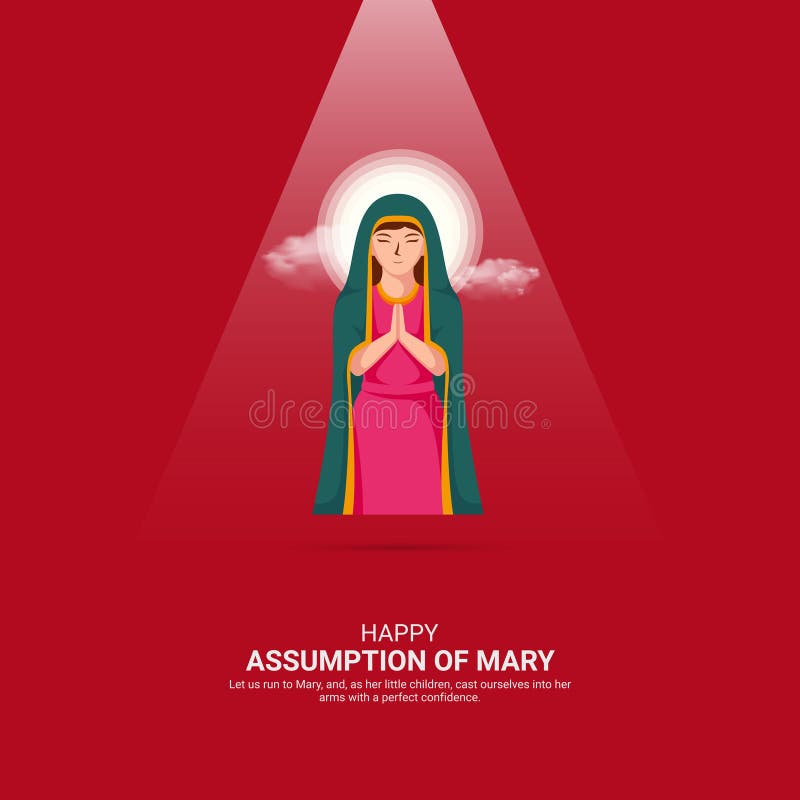 Creative Assumption of Mary Ads Design. Assumption of Mary, Virgin Mary ...