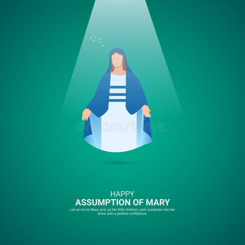 Creative Assumption of Mary Ads Design. Assumption of Mary, Virgin Mary ...