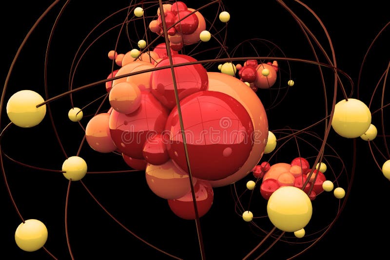 Creative atom backdrop stock illustration. Illustration of medicine ...
