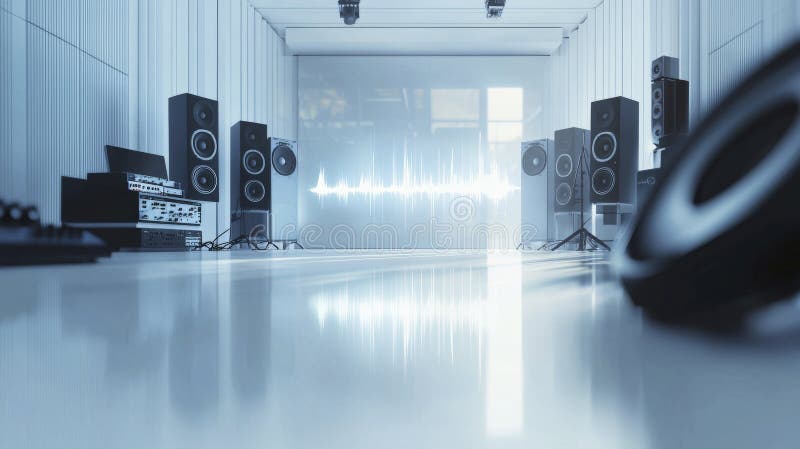 Creative Audio Production in a Modern Sound Studio Featuring Clear ...