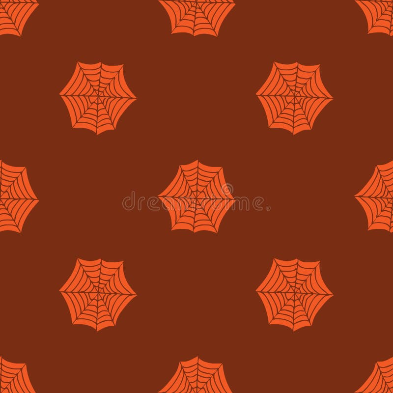 Creative Autumn Seamless Pattern. Hand Drawn Spider Web Textures Stock ...