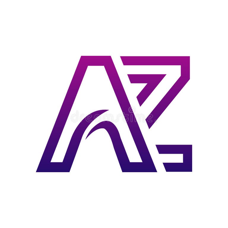 Creative AZ Logo Icon Design Stock Vector - Illustration of format ...