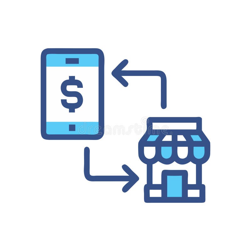 Creative B2C Transaction Icon Stock Vector - Illustration of ...