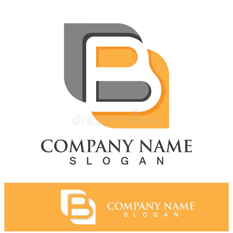 Creative B Letter Logo Design Stock Vector - Illustration of logotype ...