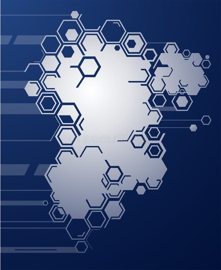 Creative Backdrop with Futuristic Theme Stock Vector - Illustration of ...