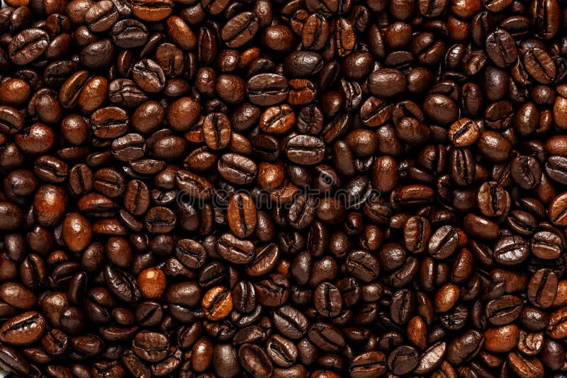 Creative Backdrop Made of Coffee Beans. Love Coffee Concept Stock Image ...