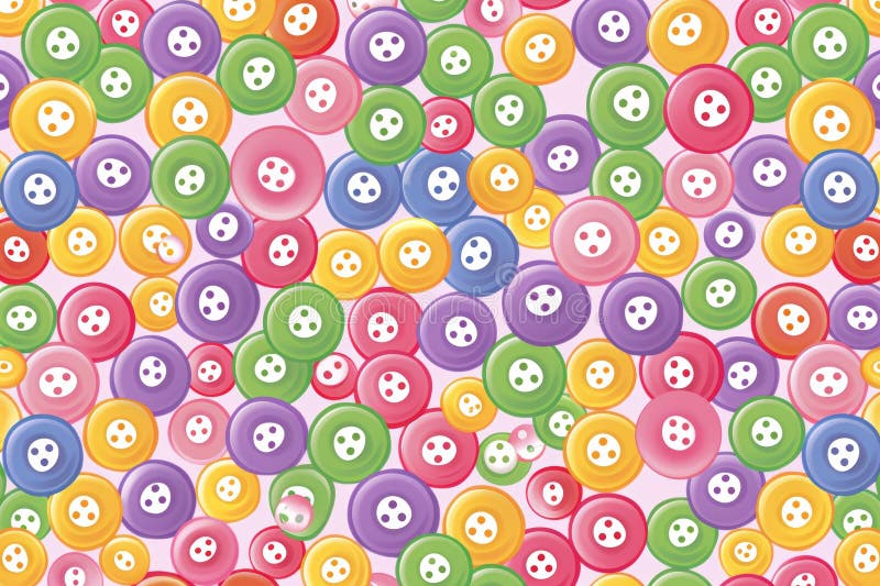 Creative Background Design Composed of Various Unique Buttons for a ...