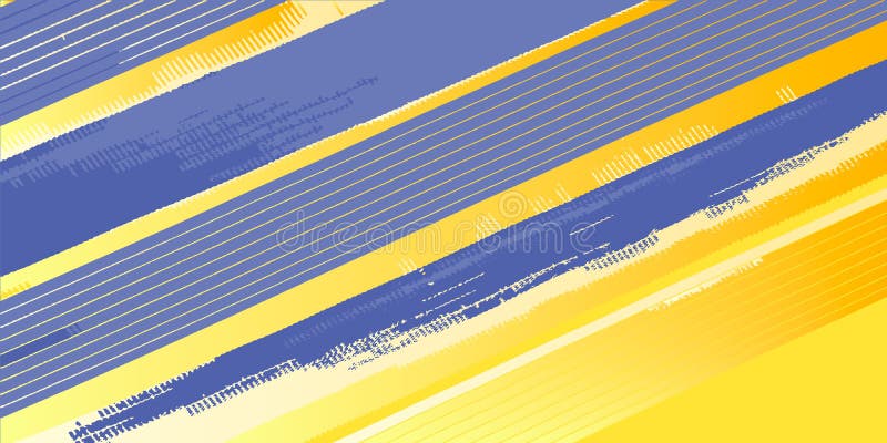 Creative Background with Diagonal Yellow-blue Stripes. Vector Graphics ...