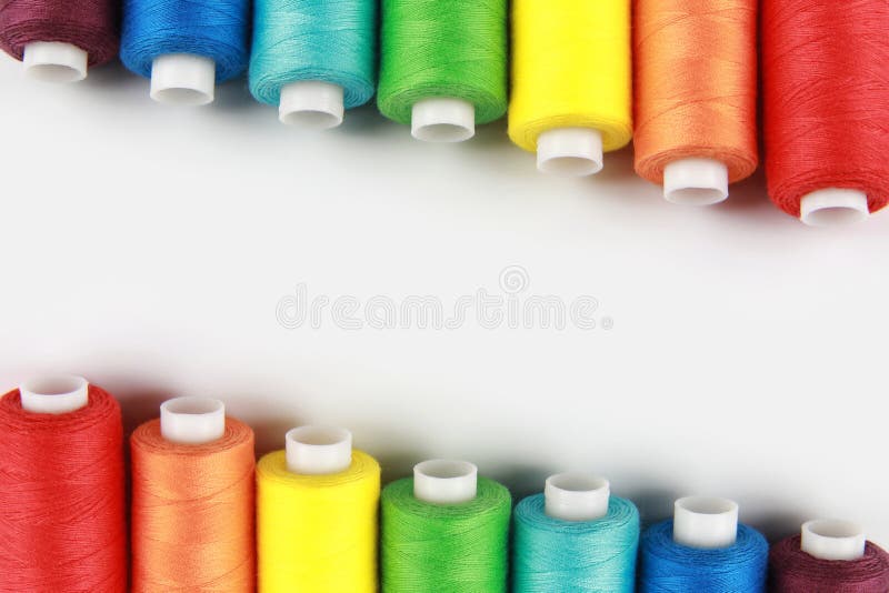 Spools of thread stock image. Image of handmade, bobbin - 222145545