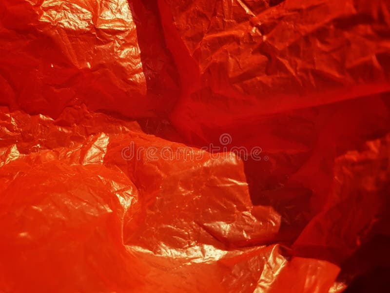 Red Plastic Bag Close-up. Creative Background. Stock Photo - Image of ...