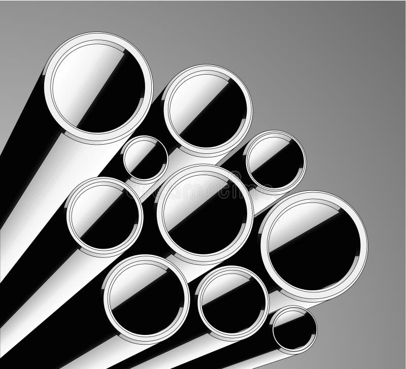 Creative Background of Tubes and Shadows Stock Vector - Illustration of ...