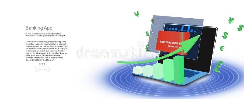 Creative Banking App Design Showcasing Financial Growth and Digital ...