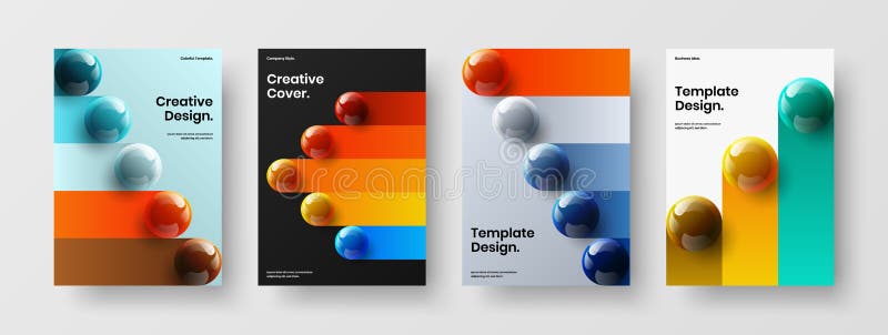 Creative Banner A4 Design Vector Illustration Bundle Stock Vector ...