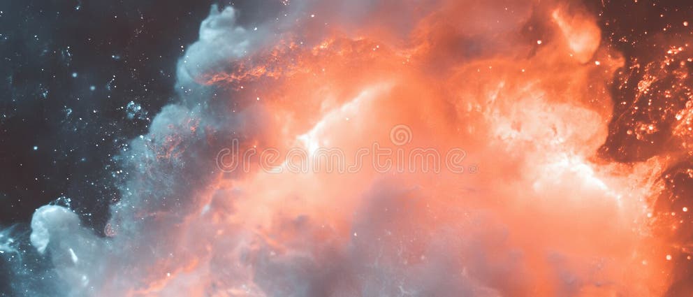 Creative Banner Template Featuring Subtle Watercolor Splashes and Blank ...