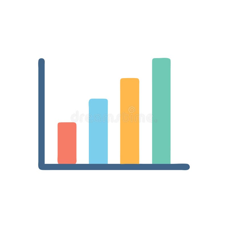 Creative Bar Chart Graphic Icon Stock Photo - Illustration of graphic ...