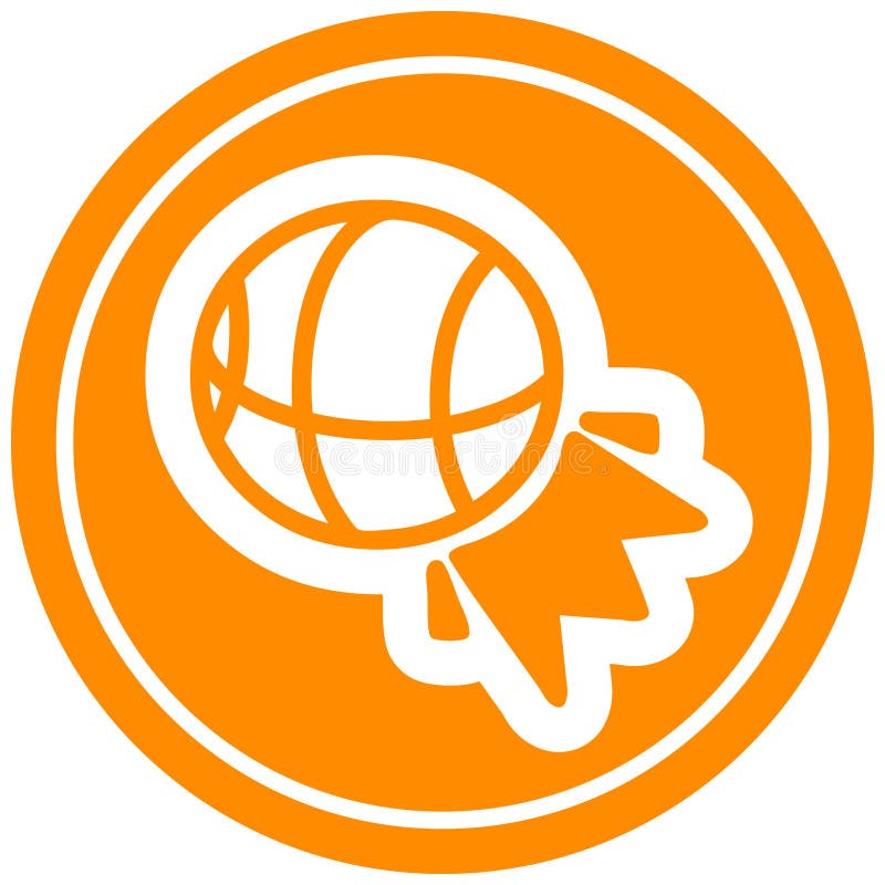A Creative Basketball Sports Icon Stock Vector - Illustration of vector ...