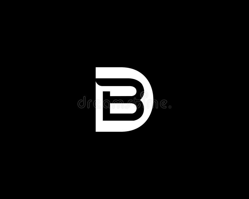 Creative BD and DB Letter Initial Logo Design Stock Vector ...