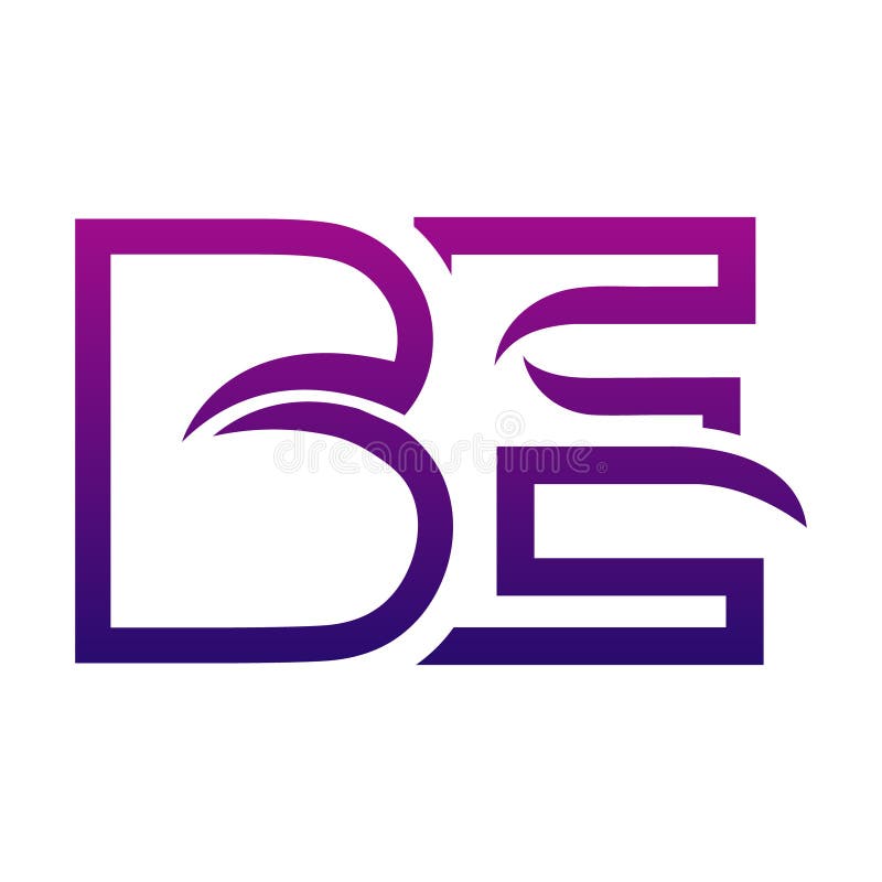Creative BE Logo Icon Design Stock Vector - Illustration of cutting ...