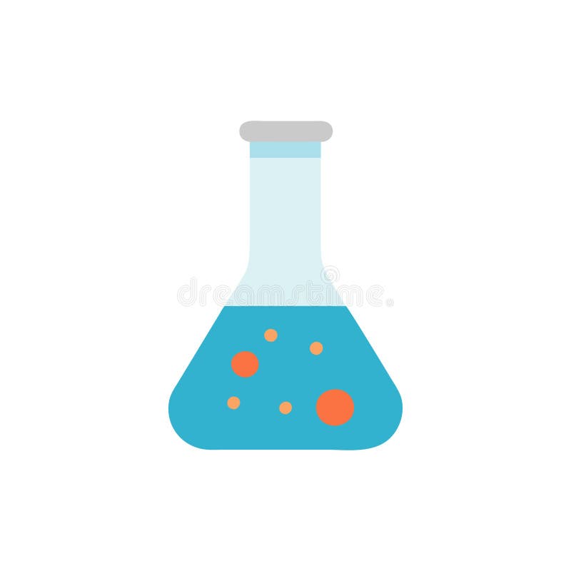 Creative Beaker Icon for Education and Science Stock Illustration ...