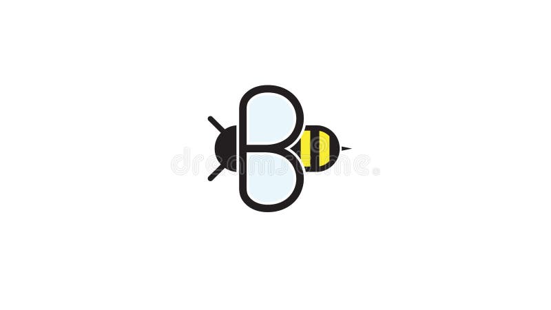 Creative Bee Insect Abstract B Letter Logo Stock Vector - Illustration of abstract, design ...