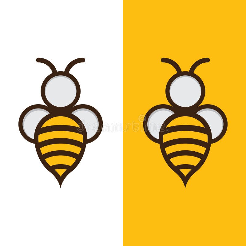 Creative Bee Logo and Vector Icon Image Stock Illustration ...
