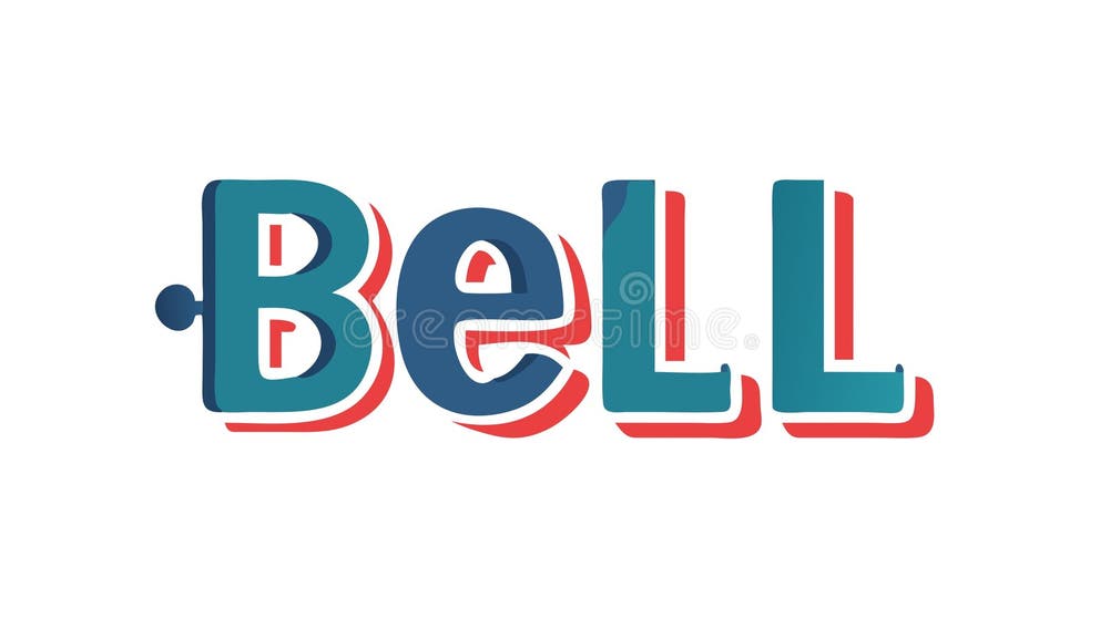 Creative Bell Typography Design Stock Illustrations – 886 Creative Bell ...