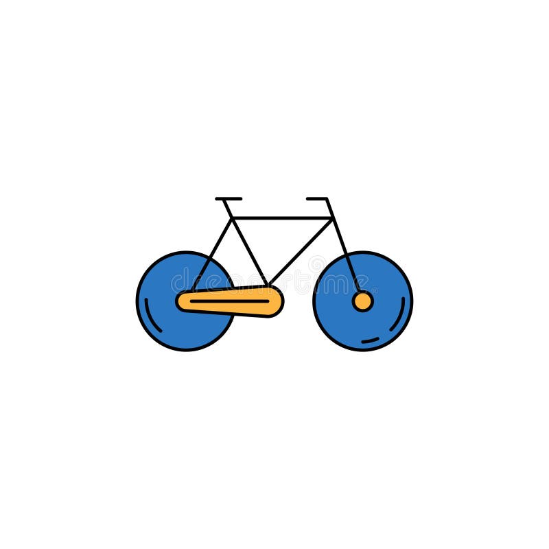 Creative Bicycle Icon Vector Stock Vector - Illustration of biking ...