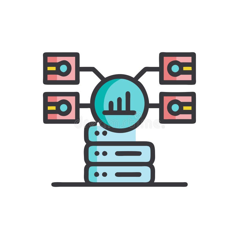 Creative Big Data Graphic Icon Stock Illustration - Illustration of ...