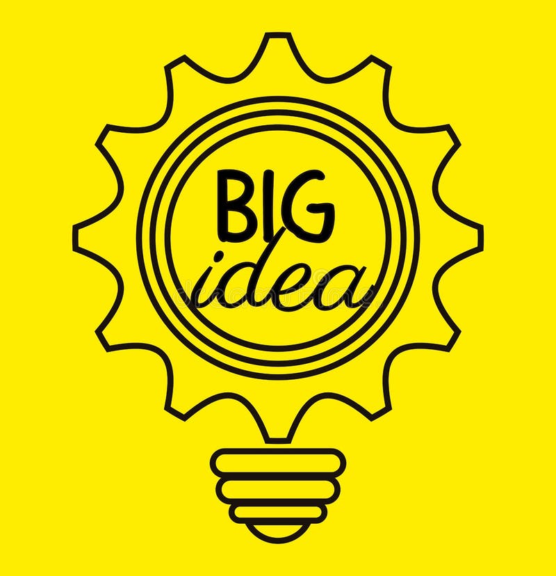 Creative big idea graphic stock vector. Illustration of power - 61150542