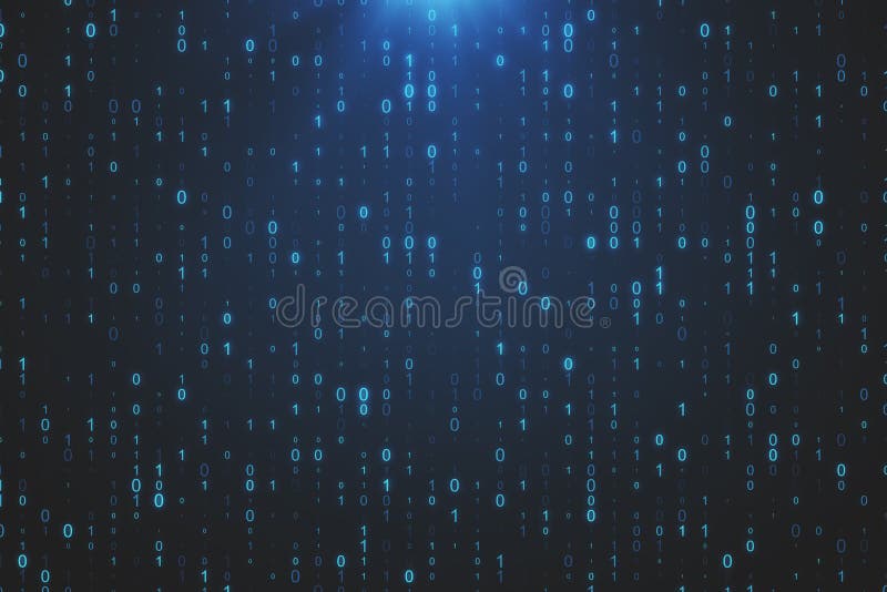 Creative Binary Code Backdrop Stock Illustration - Illustration of communication, design: 139649784