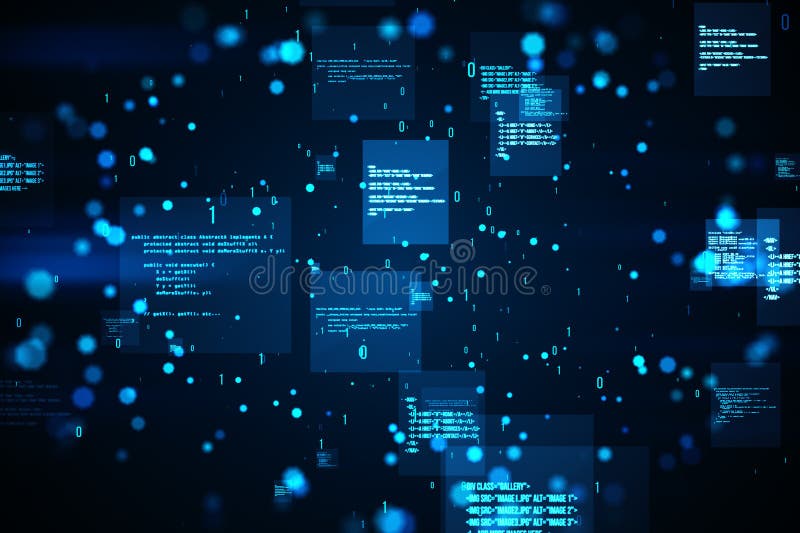 Creative Binary Code Texture Stock Illustration - Illustration of modern, binary: 140405756