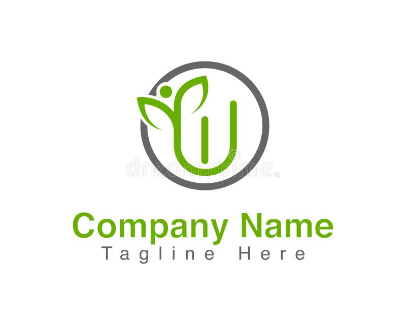 Creative Bio, Growth, Environment Monogram Logo Concept with Letter W ...