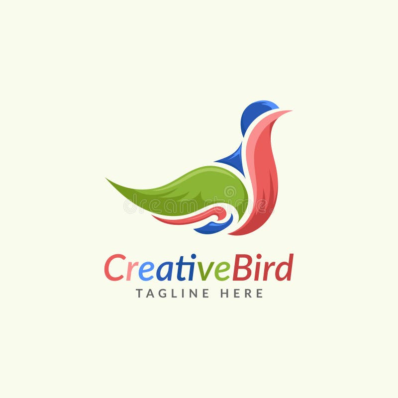Colorful Creative Bird Logo Stock Vector - Illustration of bird ...