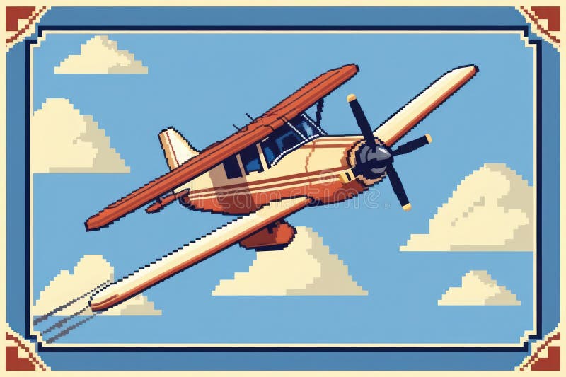 Pixelated Airplane Stock Illustrations – 178 Pixelated Airplane Stock ...