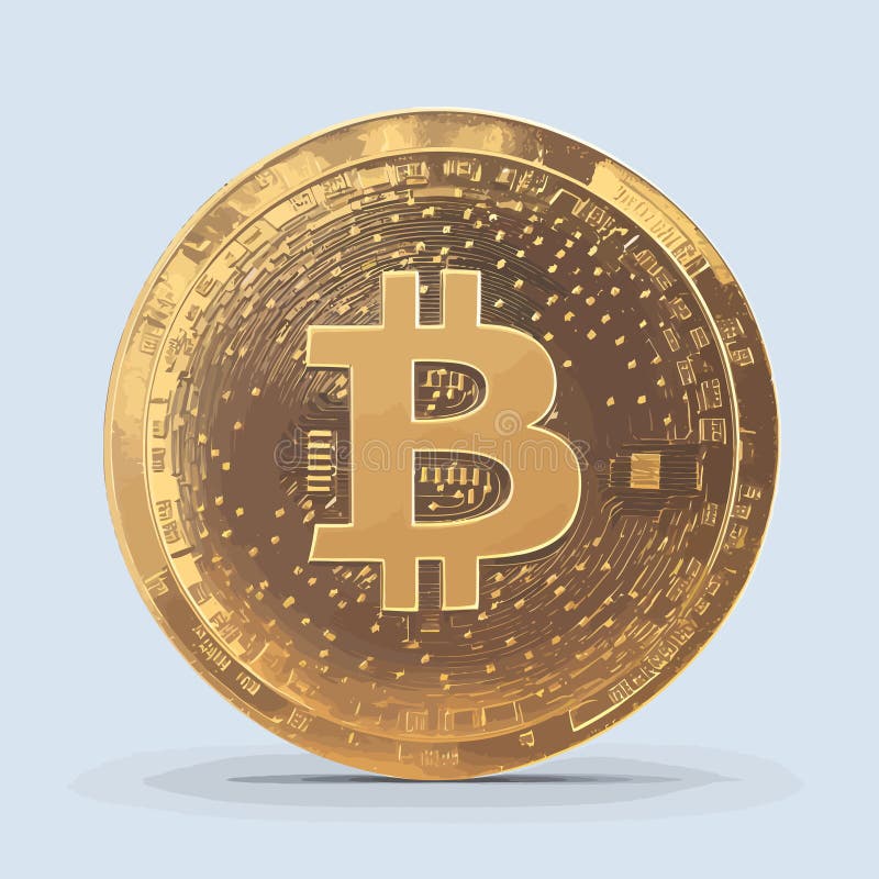 Creative Bitcoin Design Rich Illustration Stock Illustration ...