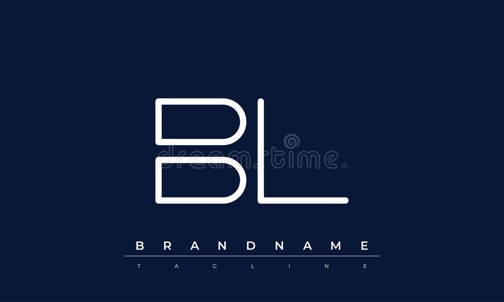 Creative BL Letter Initial Logo Vector Image Stock Vector ...