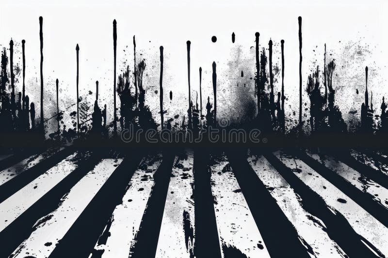 Creative Black and White Barcode Design. Generative AI Stock ...