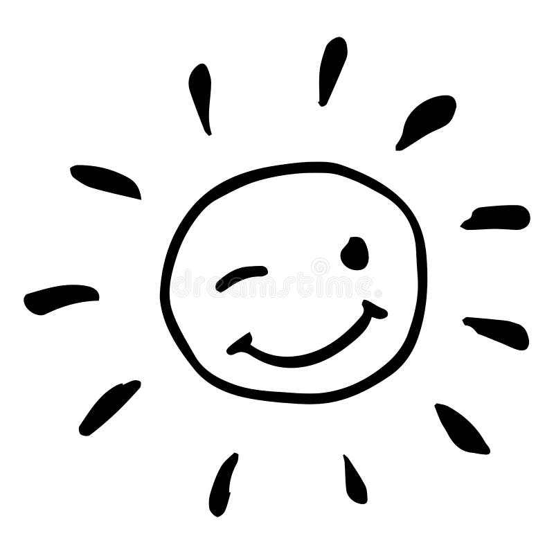 Happy winking smiley stock illustration. Illustration of color - 13083860